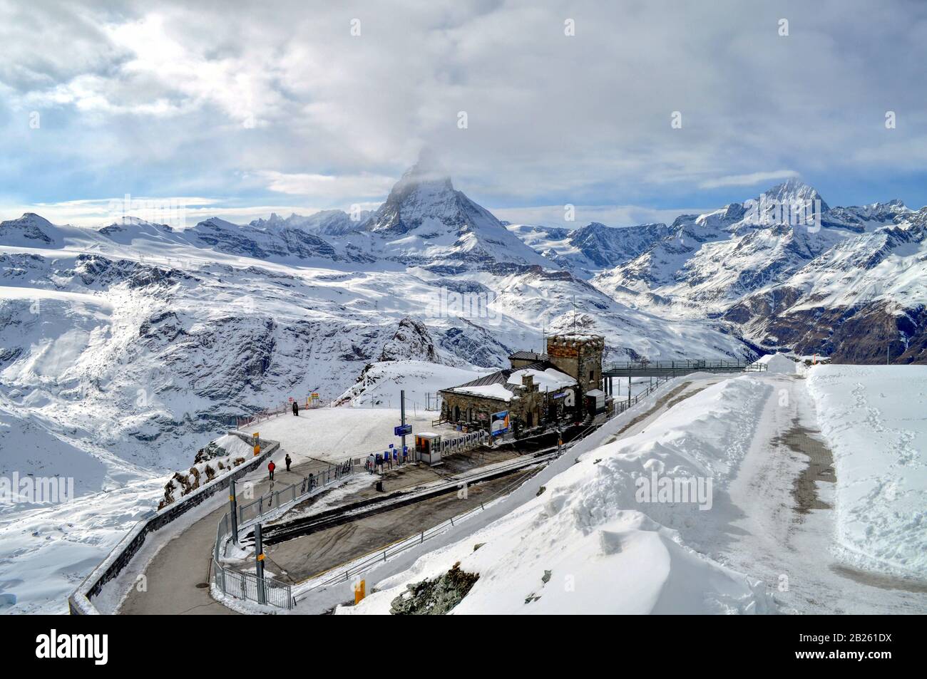 Zermatt train station hi-res stock photography and images - Alamy