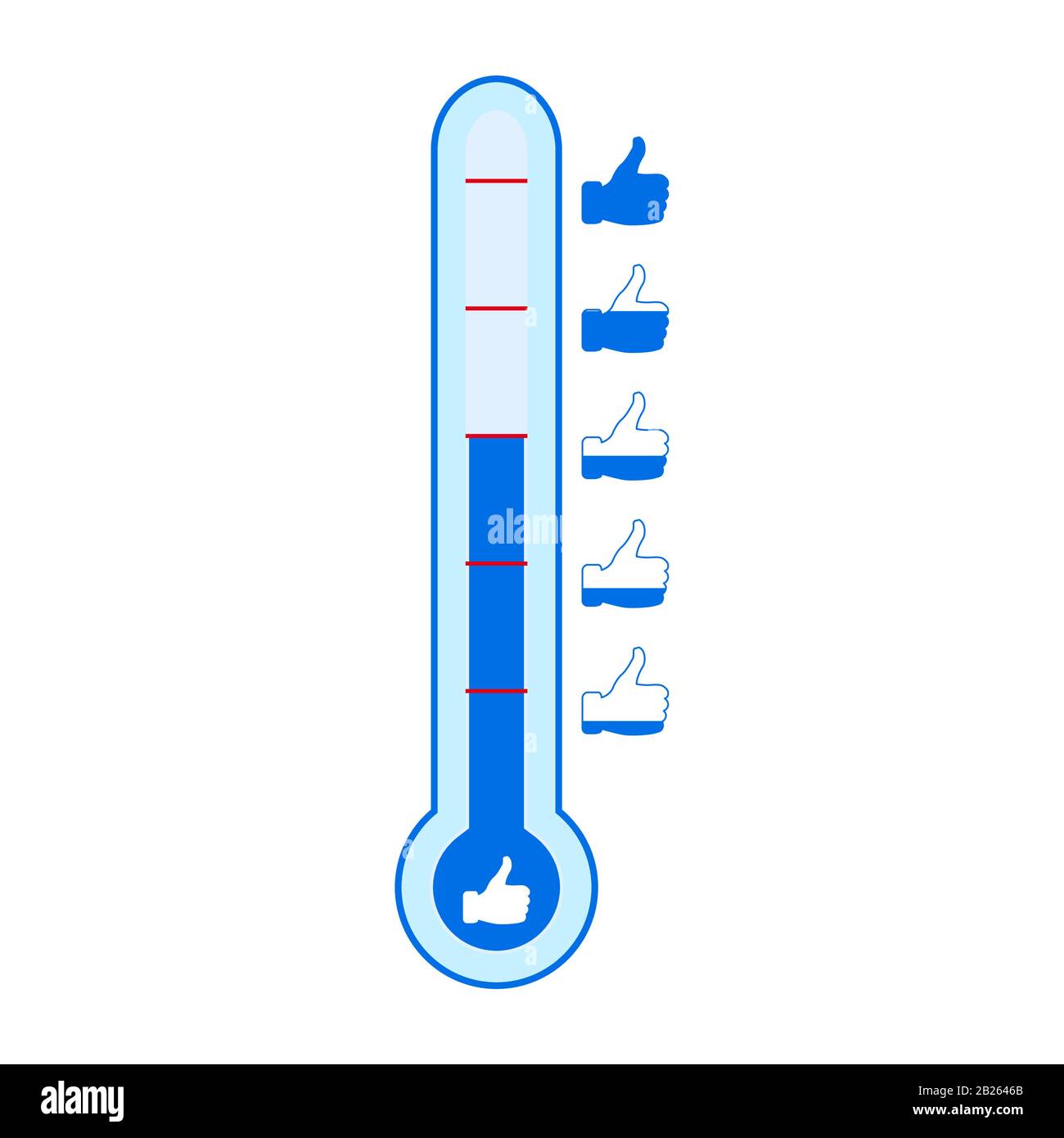 Social rating, indicator count like. Level measurement reputation in ...