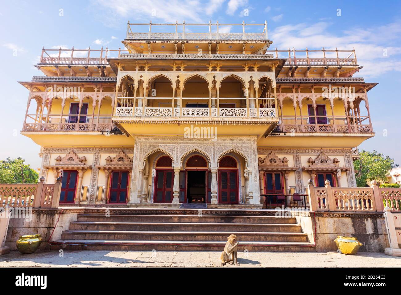 View on the Mubarak Mahal City Palace of Jaipur, India Stock Photo - Alamy