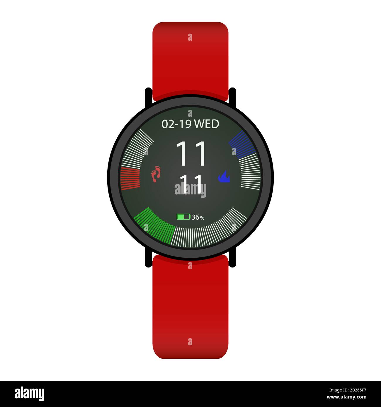 Running smart bracelet icon Stock Vector Images - Alamy