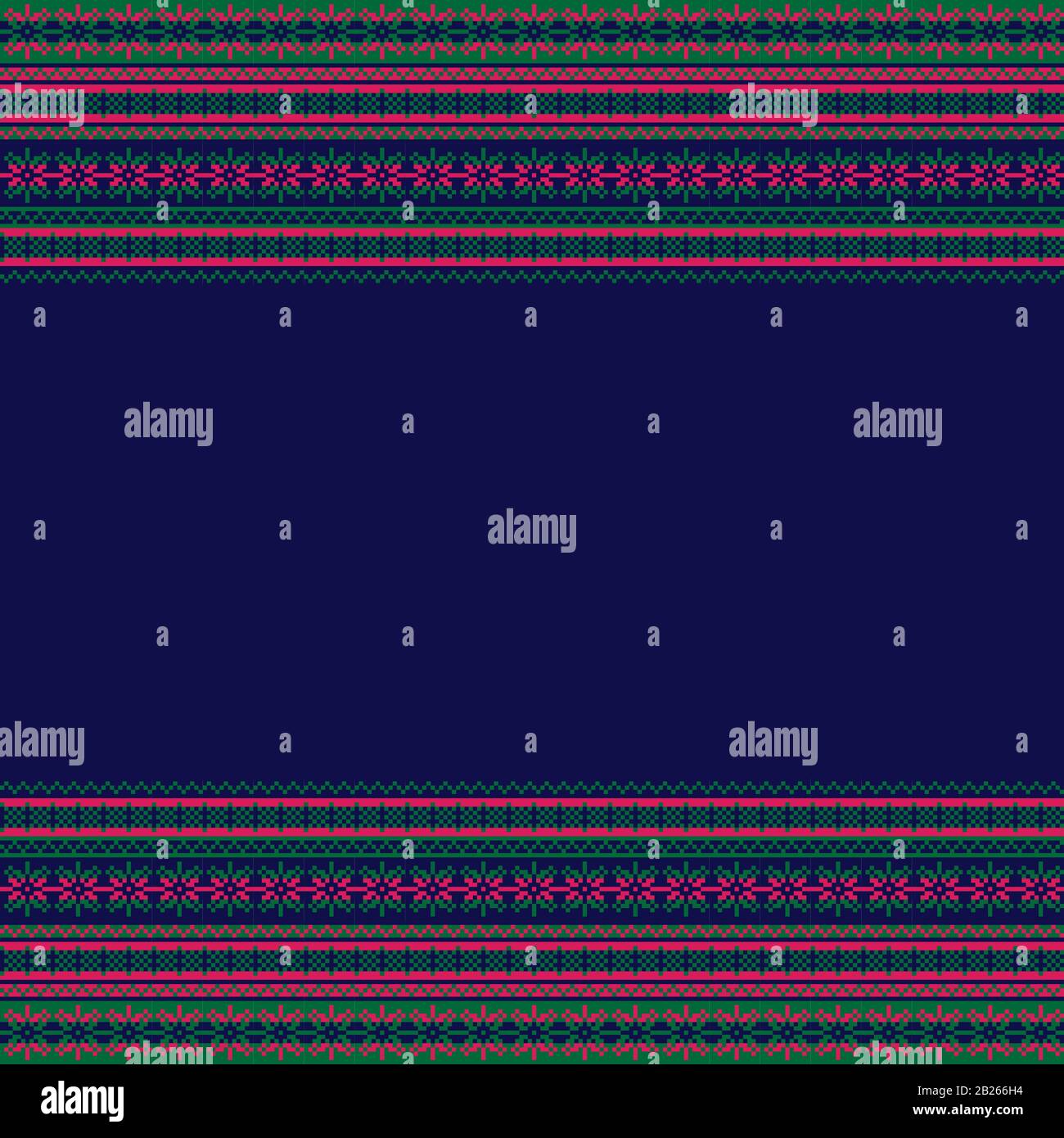 This is a Christmas fair isle border template suitable for backgrounds ...