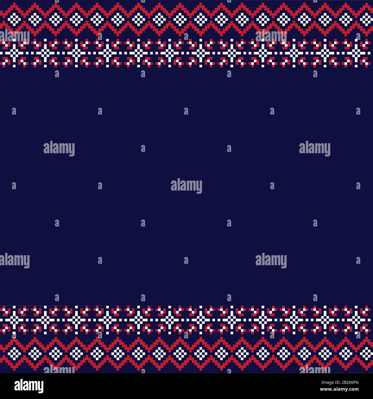 This is a Christmas fair isle border template suitable for backgrounds ...