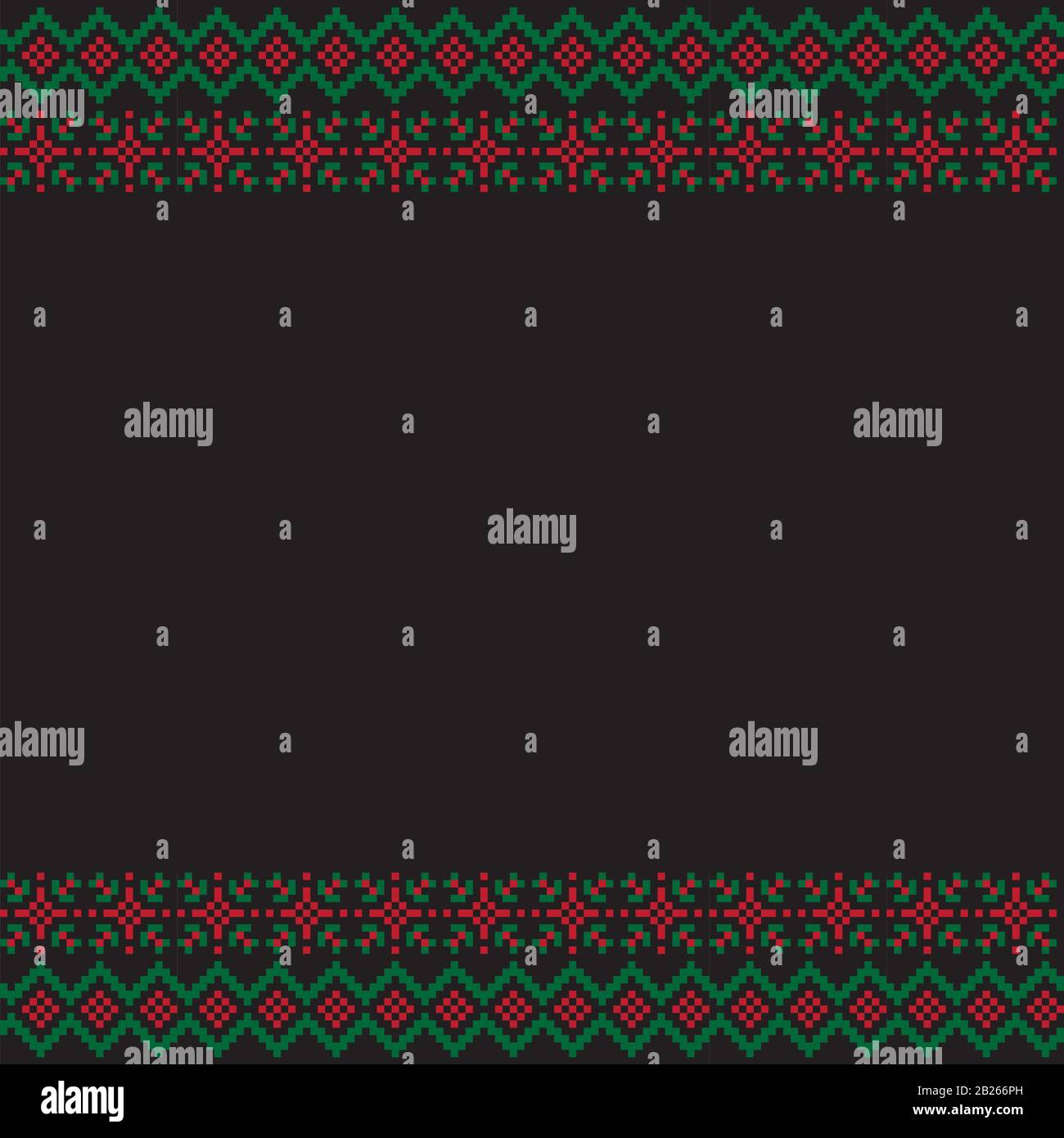 This is a Christmas fair isle border template suitable for backgrounds ...