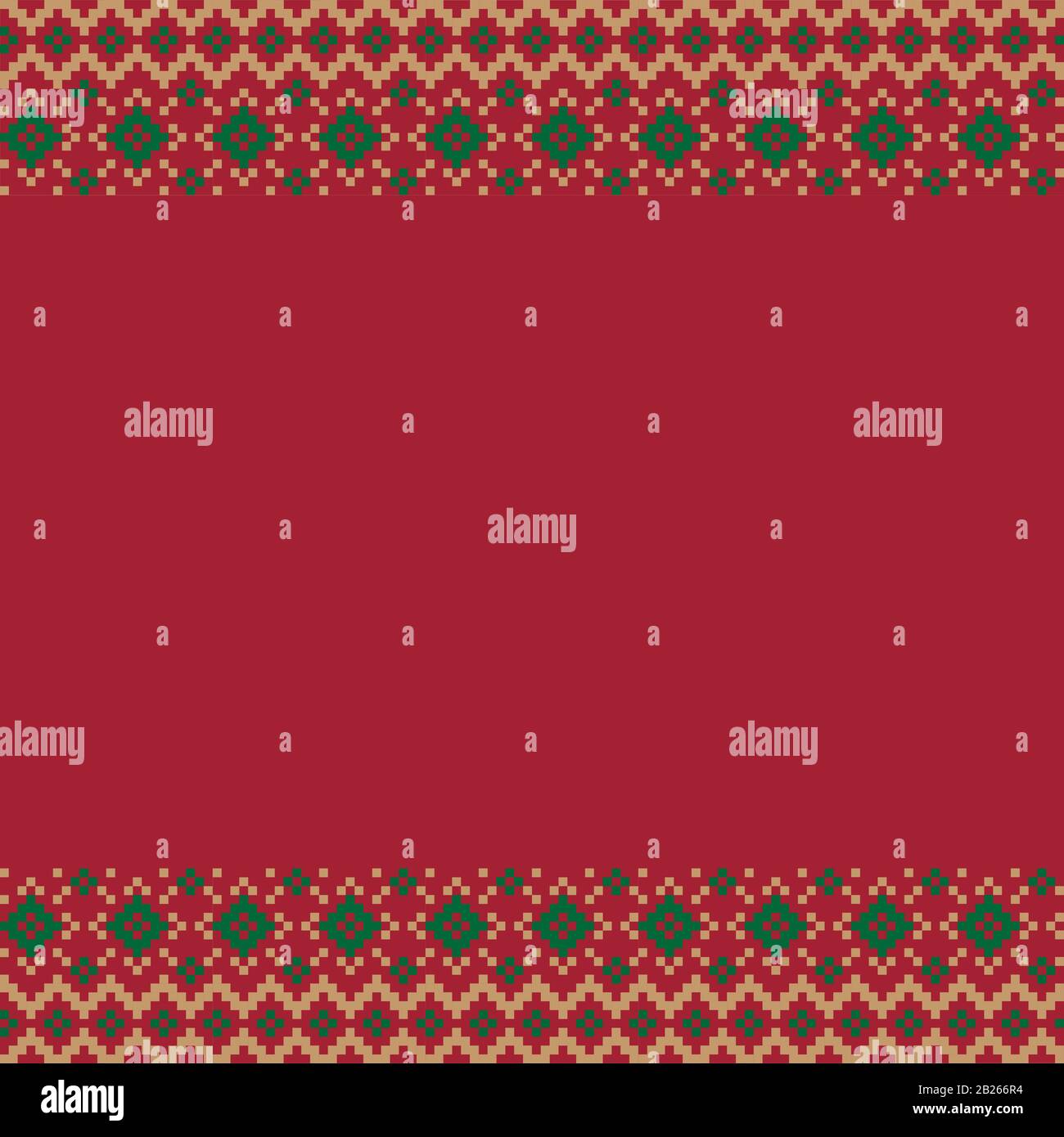 This is a Christmas fair isle border template suitable for backgrounds ...