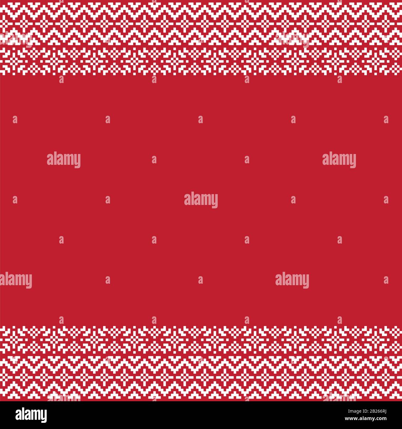 This is a Christmas fair isle border template suitable for backgrounds ...