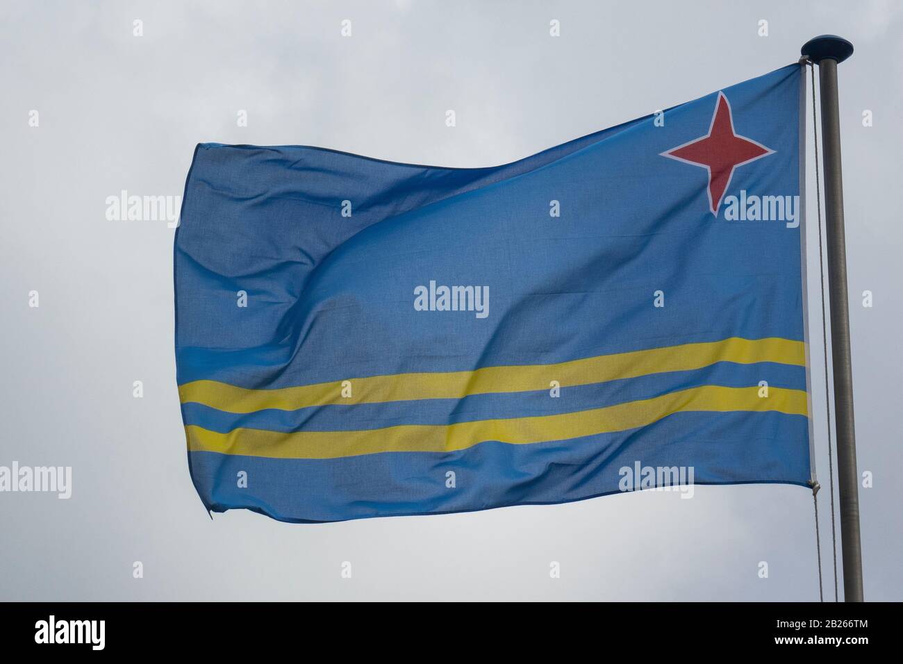 Aruba flag hi-res stock photography and images - Alamy
