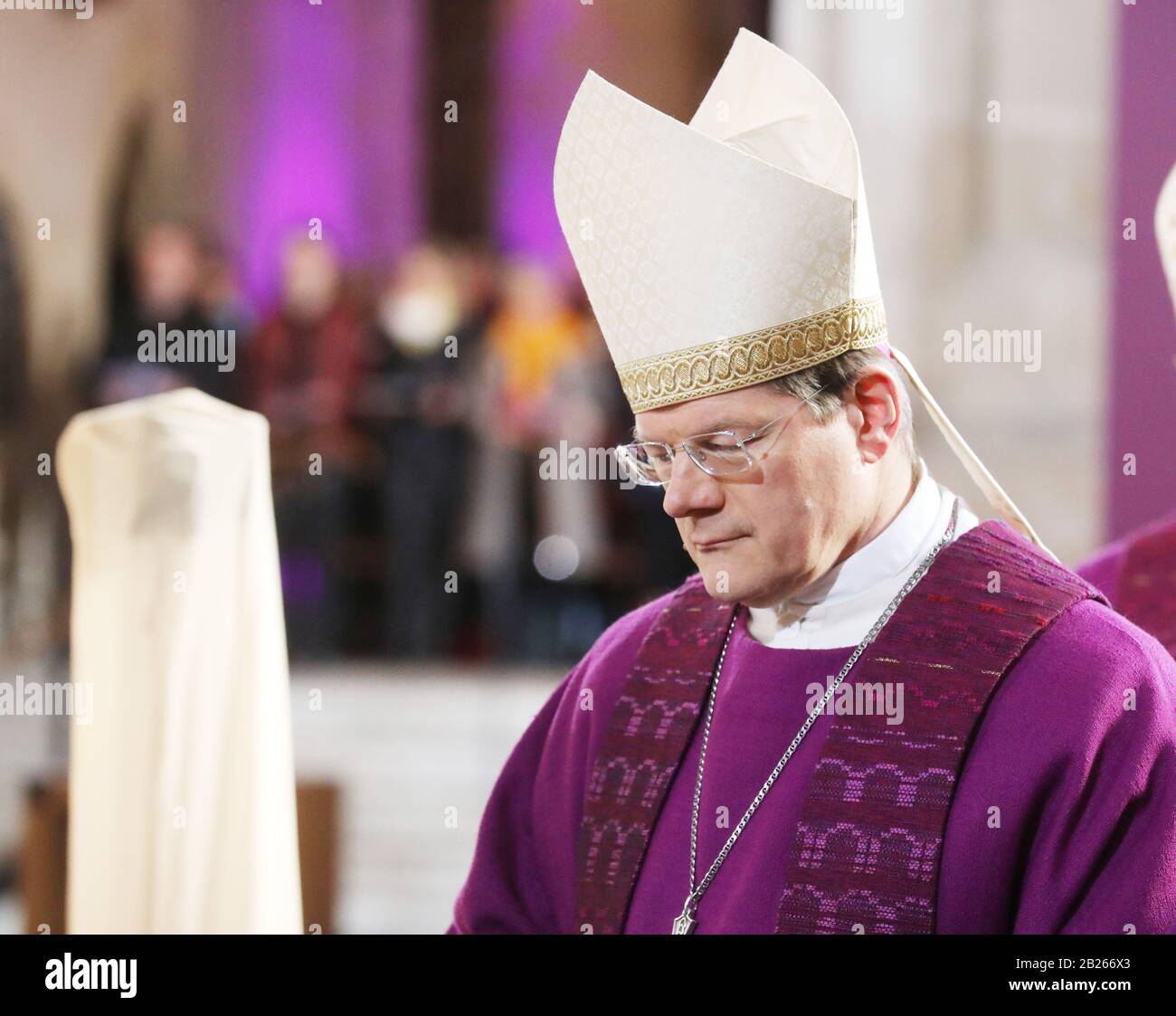 Erfurt, Germany. 01st Mar, 2020. Bishop Dr. Ulrich Neymeyr is at the ...