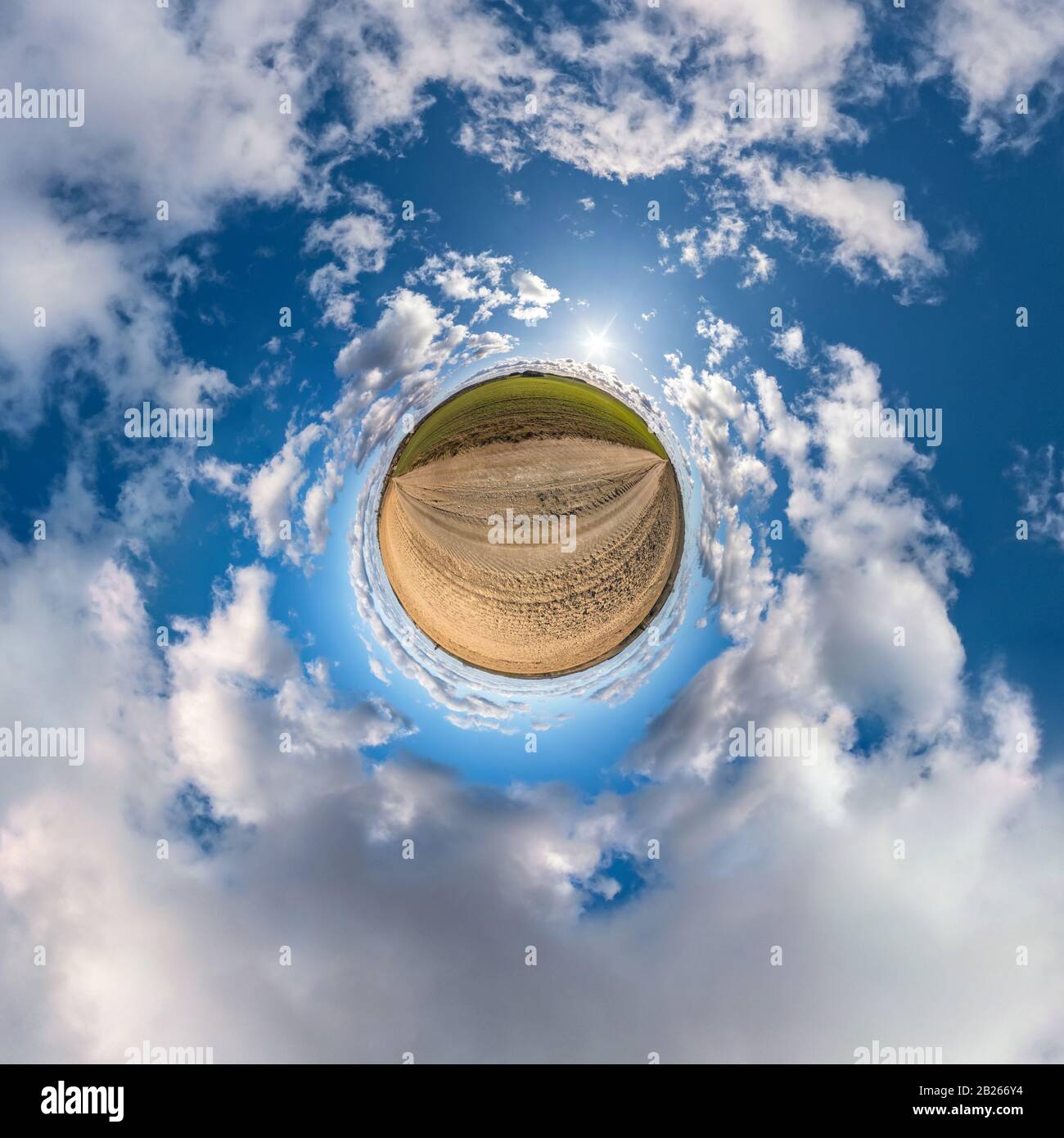 Little planet transformation of spherical panorama 360 degrees ...