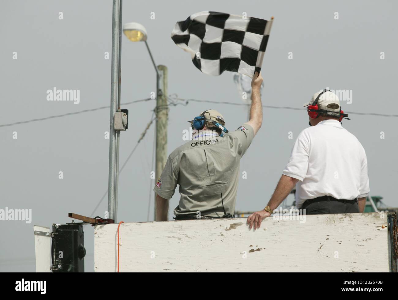 Race car flag hi-res stock photography and images - Alamy
