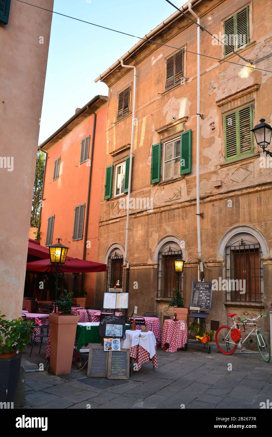 October 2016: A typical, small corner restaurant on one of the many ...