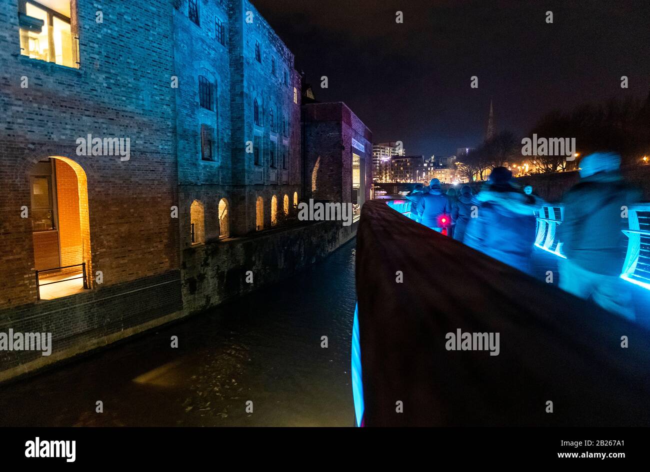 A city lights up for Bristol Light Festival. Families poured into the ...