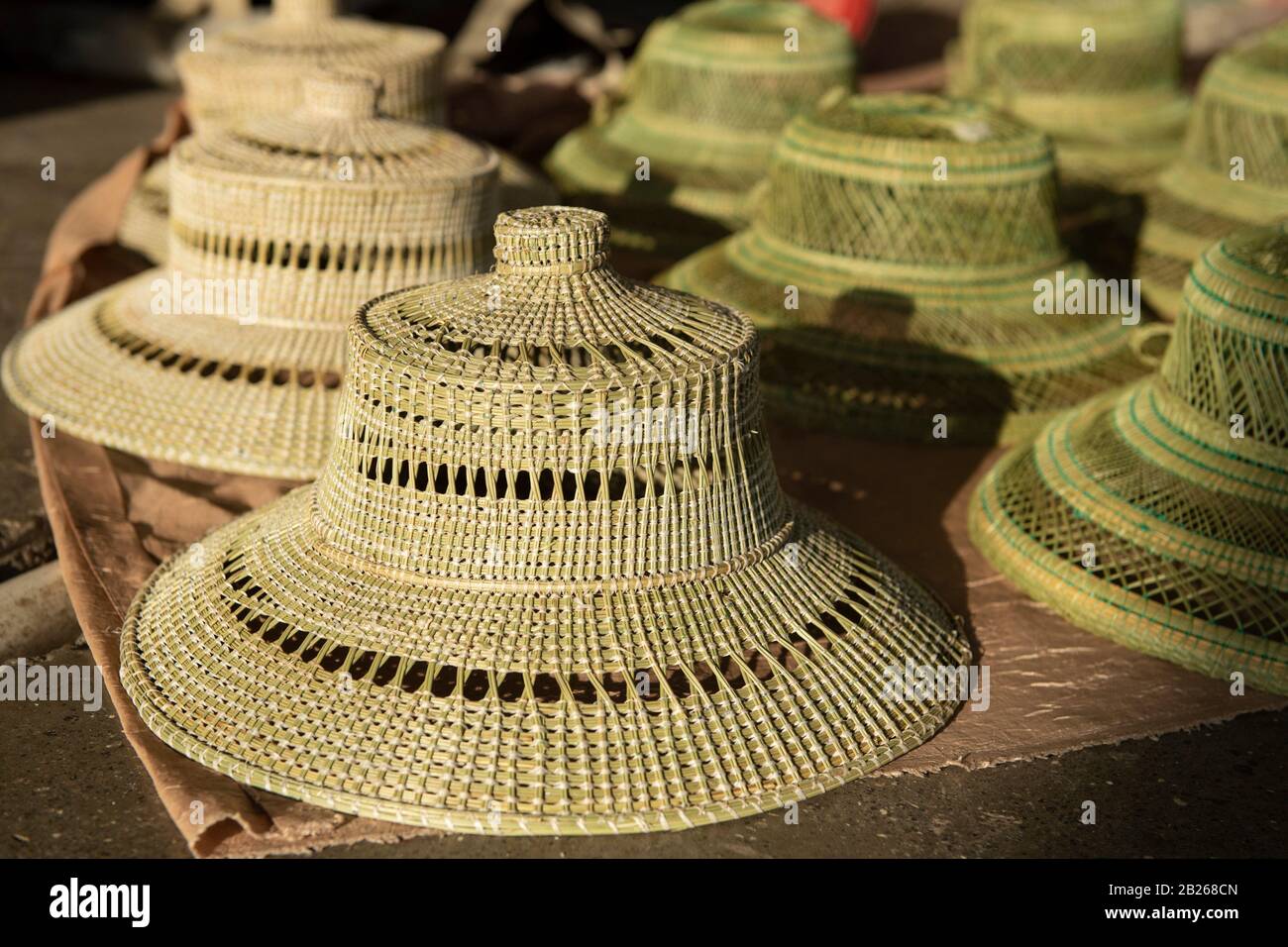 Basotho hats, Maseru, Lesotho Stock Photo - Alamy