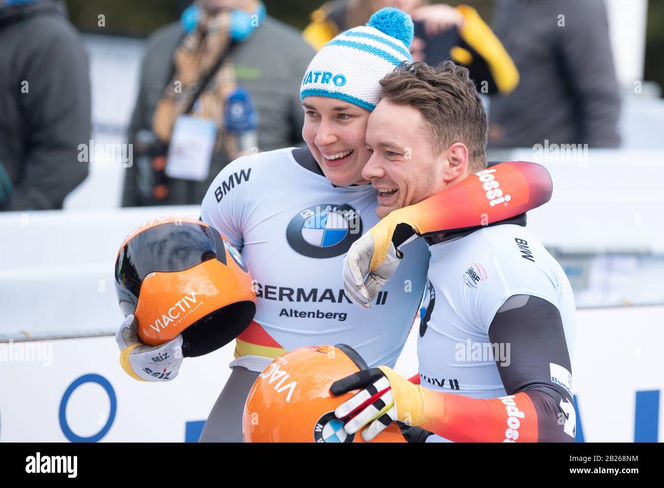 Altenberg, Germany. 01st Mar, 2020. Skeleton: World Championship, mixed ...