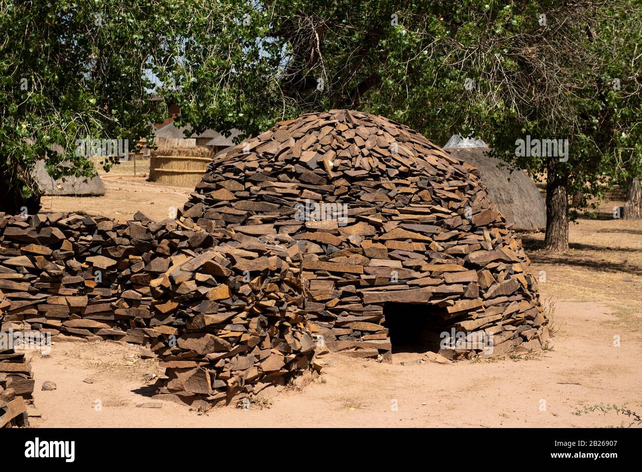 Bushman village hi-res stock photography and images - Alamy