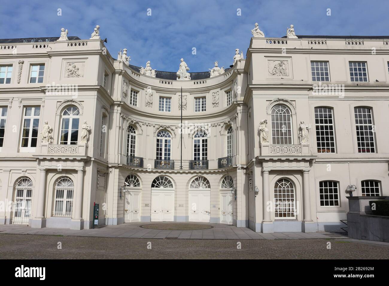 Palace of Charles of Lorraine (Belgian Royal Library), Brussels Stock ...