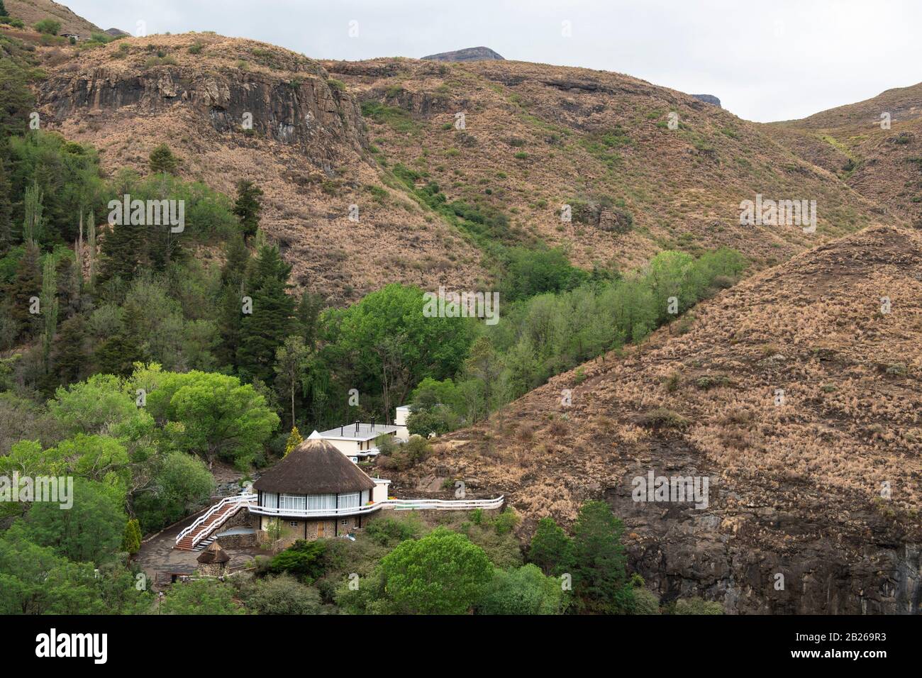 Molimo Nthuse lodge, Lesotho Stock Photo - Alamy