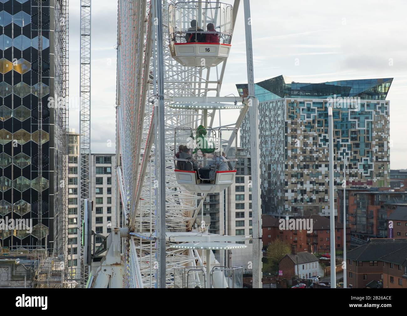 Fairground rides, Centenary Square, Birmingham, England Stock Photo - Alamy