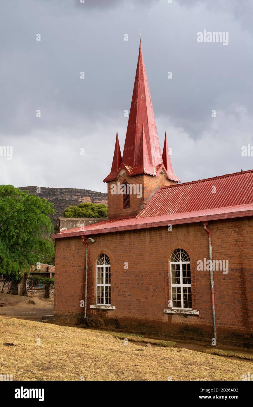 Lesotho Evangelical Church in Southern Africa, Morija, Lesotho Stock ...