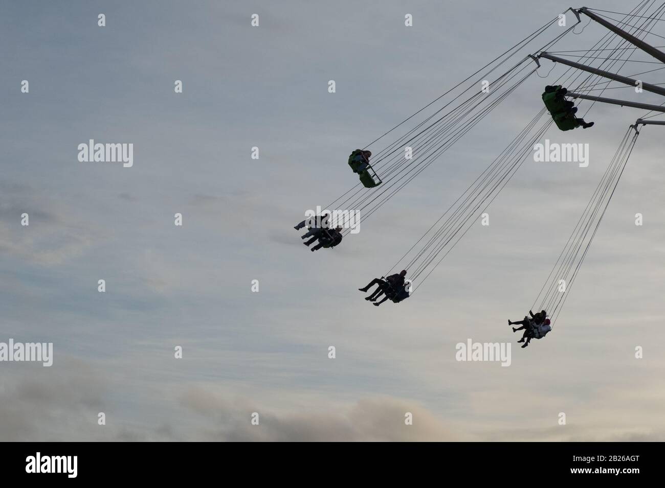 Fairground rides, Centenary Square, Birmingham, England Stock Photo - Alamy