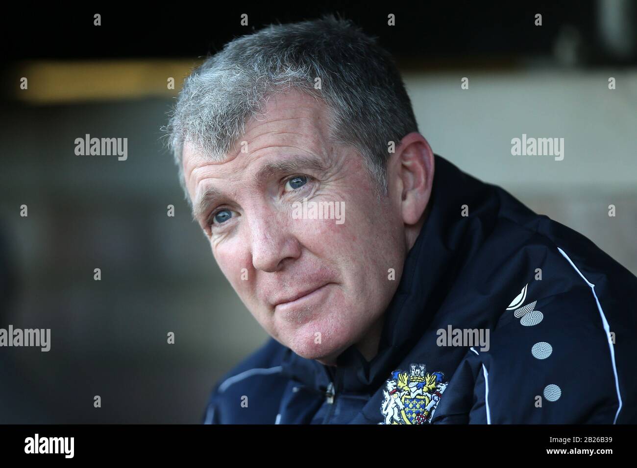 Stockport manager Jim Gannon during Dagenham & Redbridge vs Stockport ...