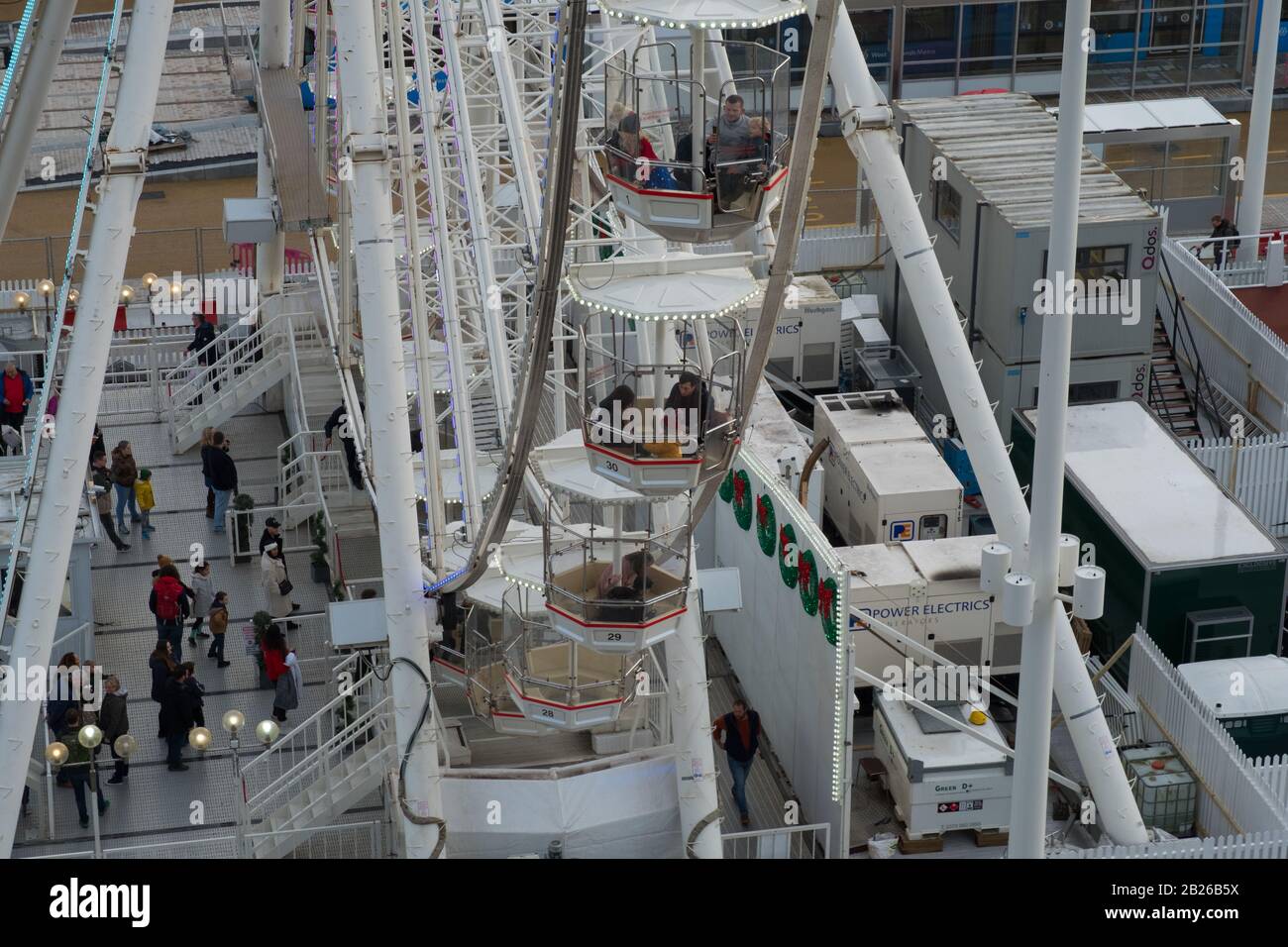 Fairground rides, Centenary Square, Birmingham, England Stock Photo - Alamy