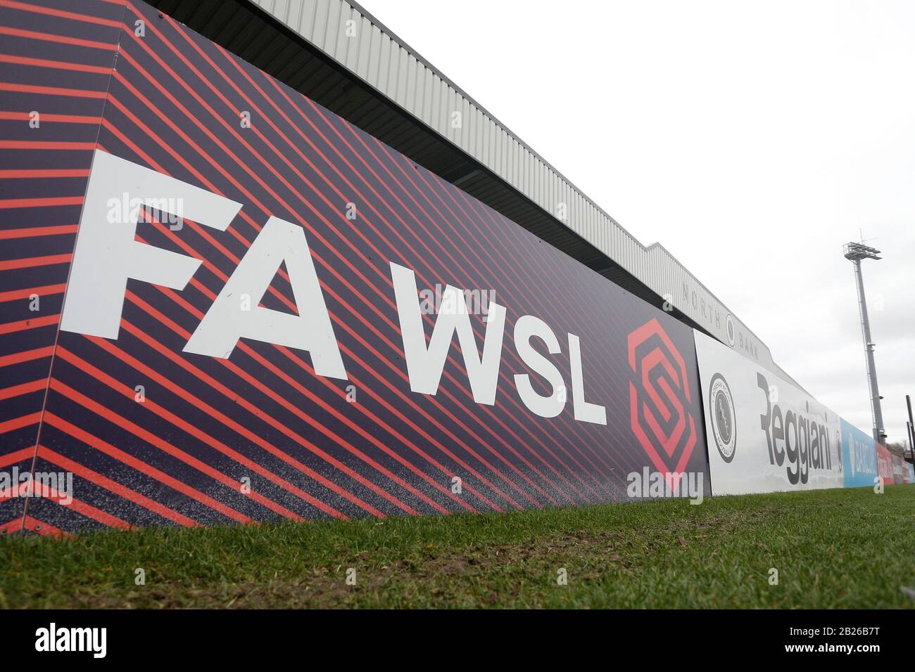 General view of FAWSL signage during Arsenal Women vs Birmingham City ...