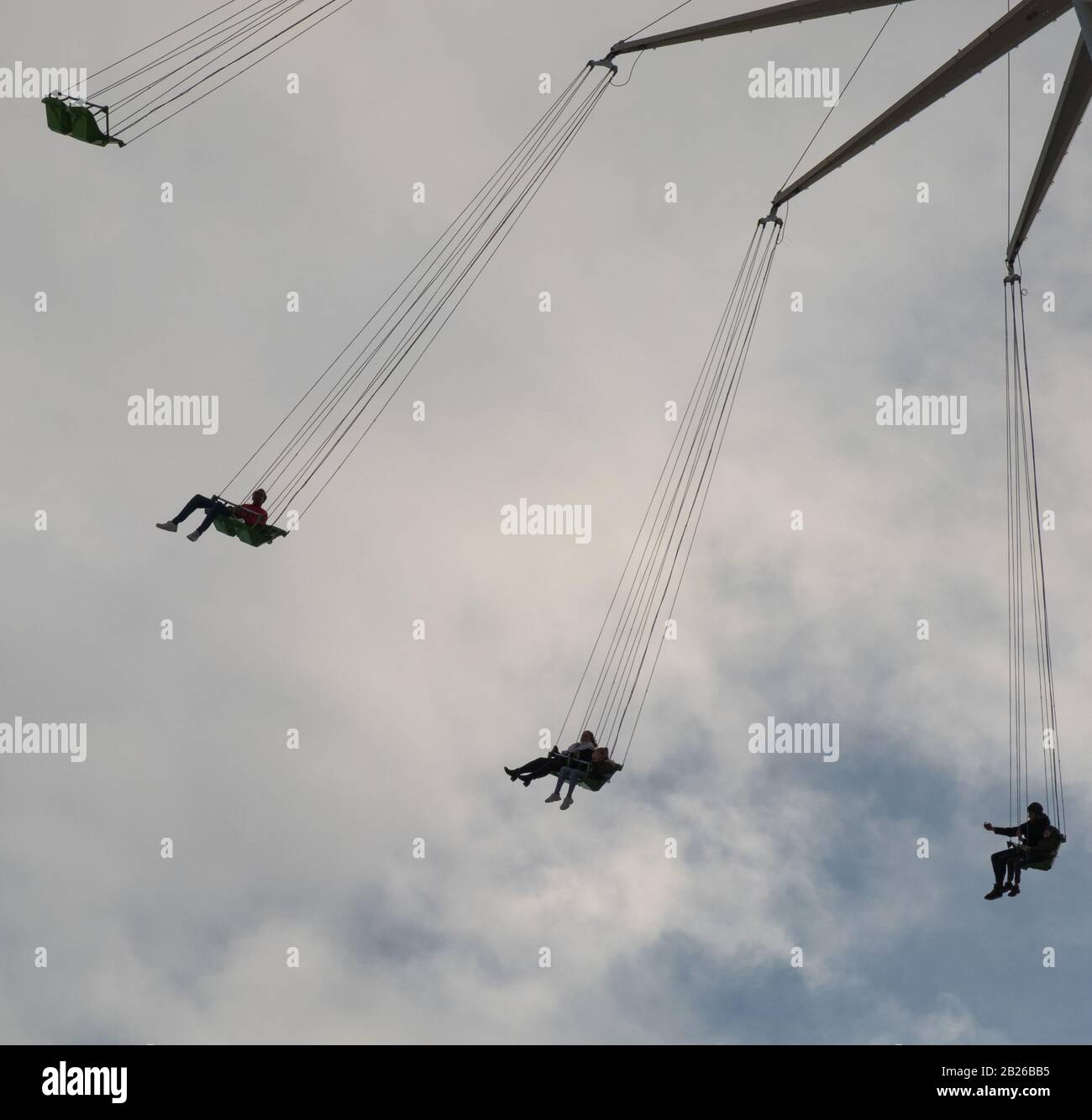 Fairground rides, Centenary Square, Birmingham, England Stock Photo - Alamy