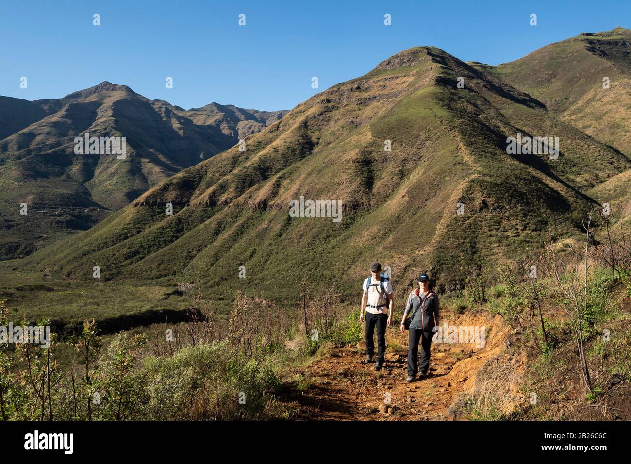 Hiking in Ts'ehlanyane National Park, Lesotho Stock Photo - Alamy