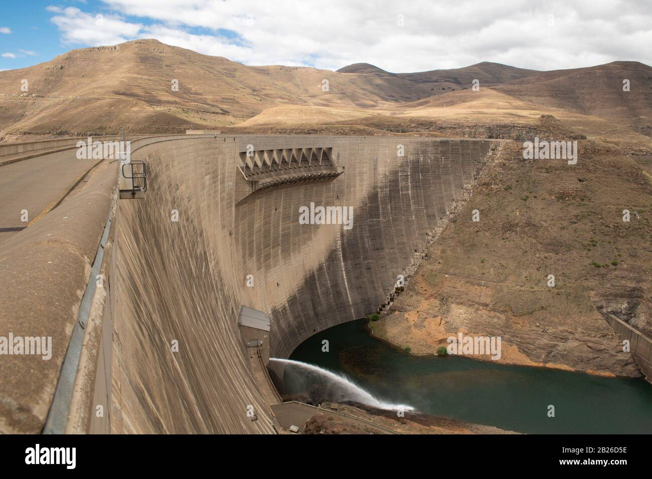 Dam wall, Katse Dam, Lesotho Stock Photo - Alamy