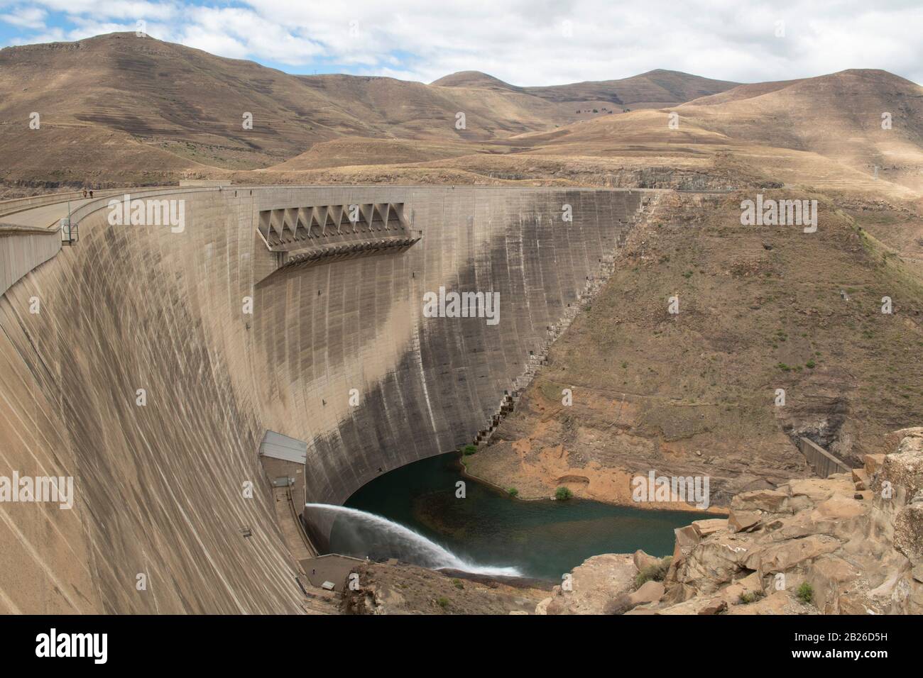 Dam wall, Katse Dam, Lesotho Stock Photo - Alamy