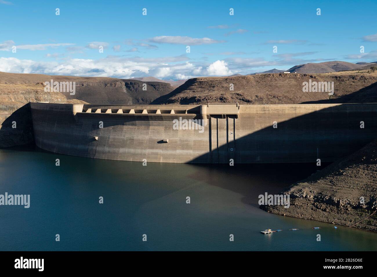 Dam wall, Katse Dam, Lesotho Stock Photo - Alamy