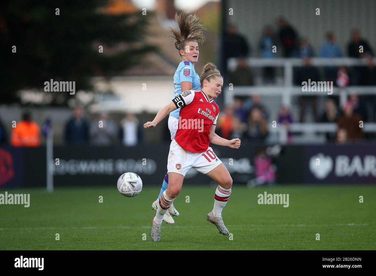 Kim Little of Arsenal and Georgia Stanway of Manchester City during ...