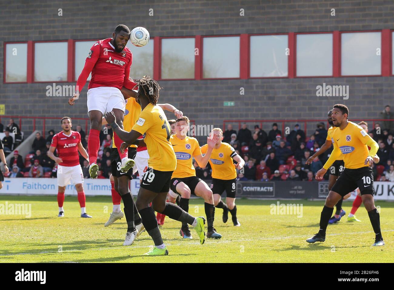 Gozie Ugwu of Ebbsfleet goes close during Ebbsfleet United vs Dagenham ...