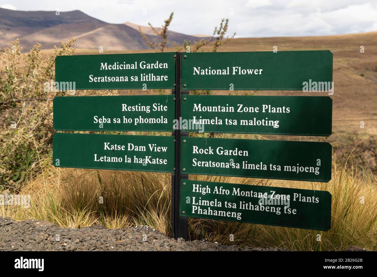 Katse Botanical Gardens, Katse Dam, Lesotho Stock Photo - Alamy