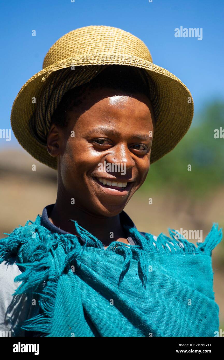 Basotho shepherd, Lesotho Stock Photo - Alamy