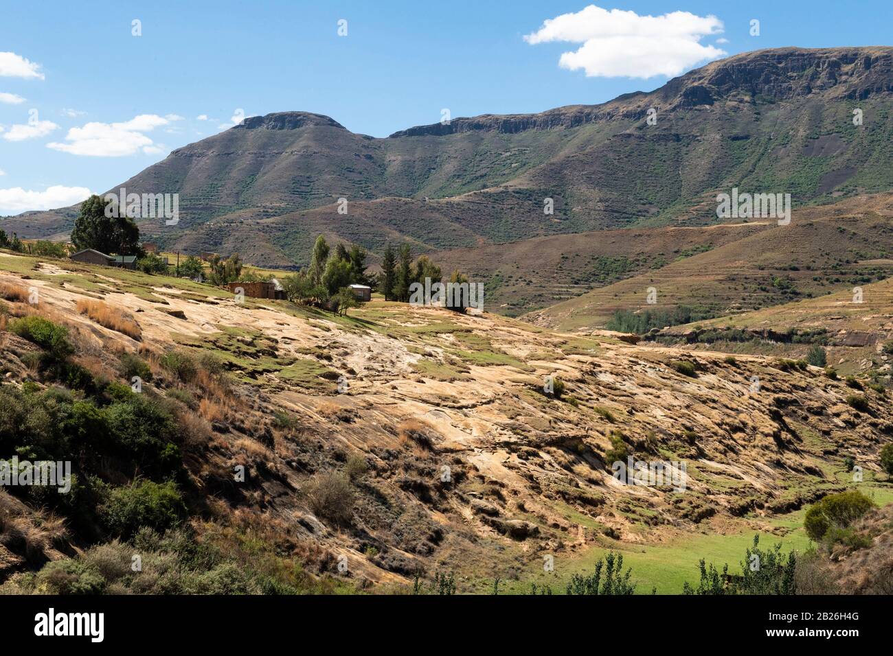Valley of the Hololo River at Liphofung Cave an important rock art site ...