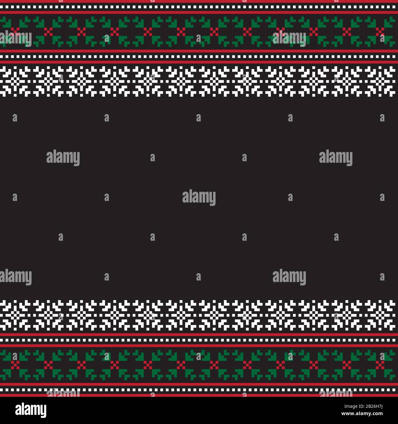 Christmas Fair Isle Border Template - This is a Christmas fair isle ...