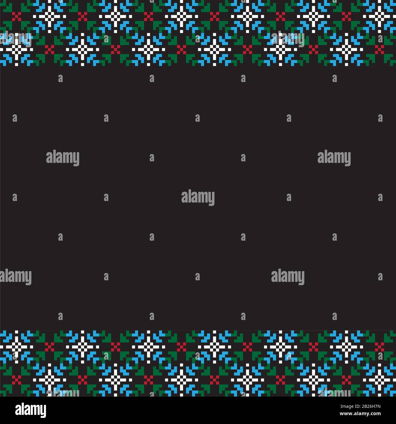 Christmas Fair Isle Border Template - This is a Christmas fair isle ...