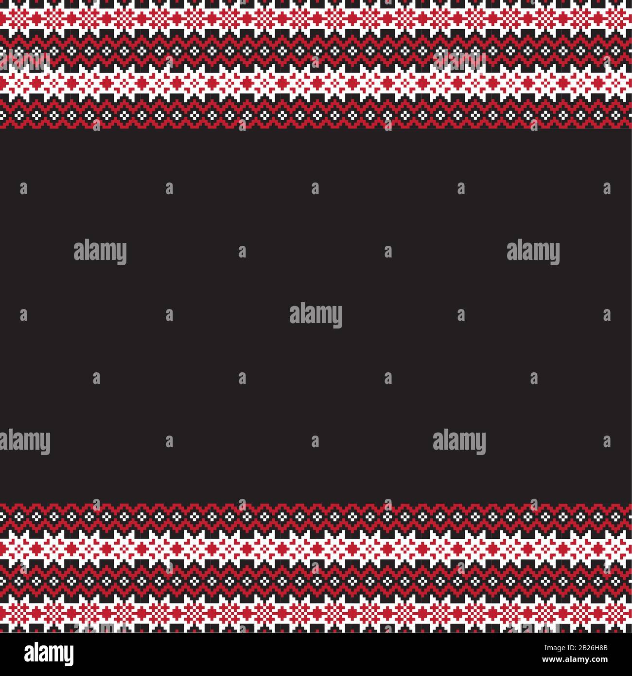 Christmas Fair Isle Border Template - This is a Christmas fair isle ...