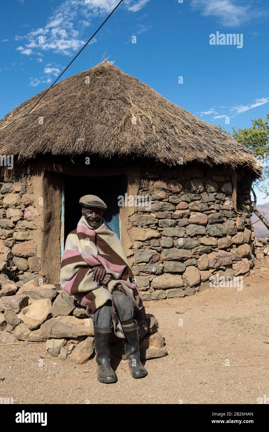 Basotho traditional house lesotho africa High Resolution Stock ...
