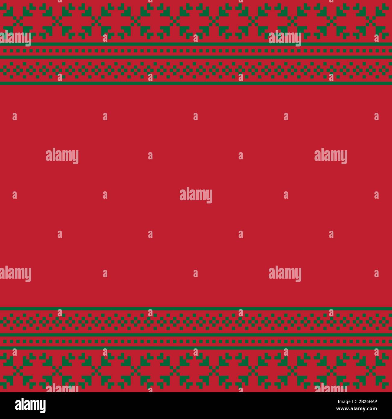 Christmas Fair Isle Border Template - This is a Christmas fair isle ...