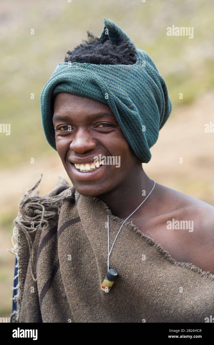 Basotho shepherd, Lesotho Stock Photo - Alamy