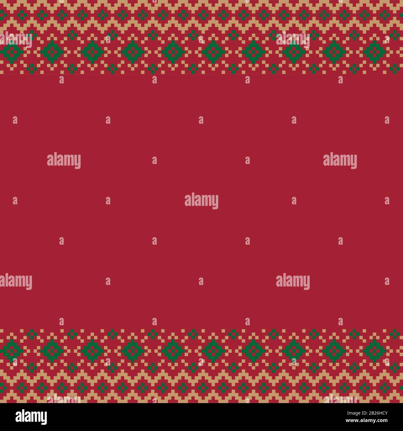 Christmas Fair Isle Border Template - This is a Christmas fair isle ...