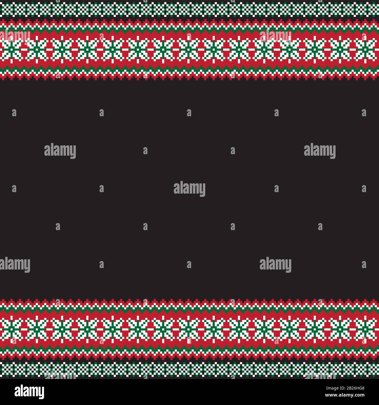 Christmas Fair Isle Border Template - This is a Christmas fair isle ...