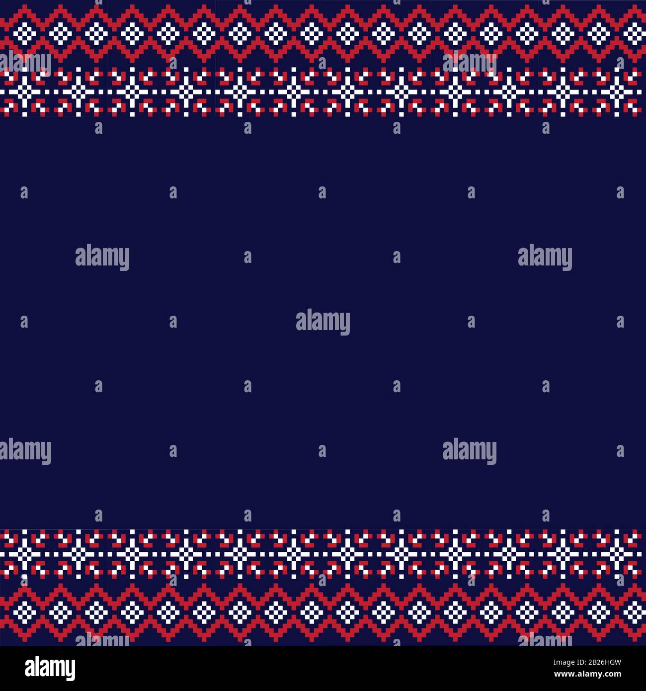 Christmas Fair Isle Border Template - This is a Christmas fair isle ...