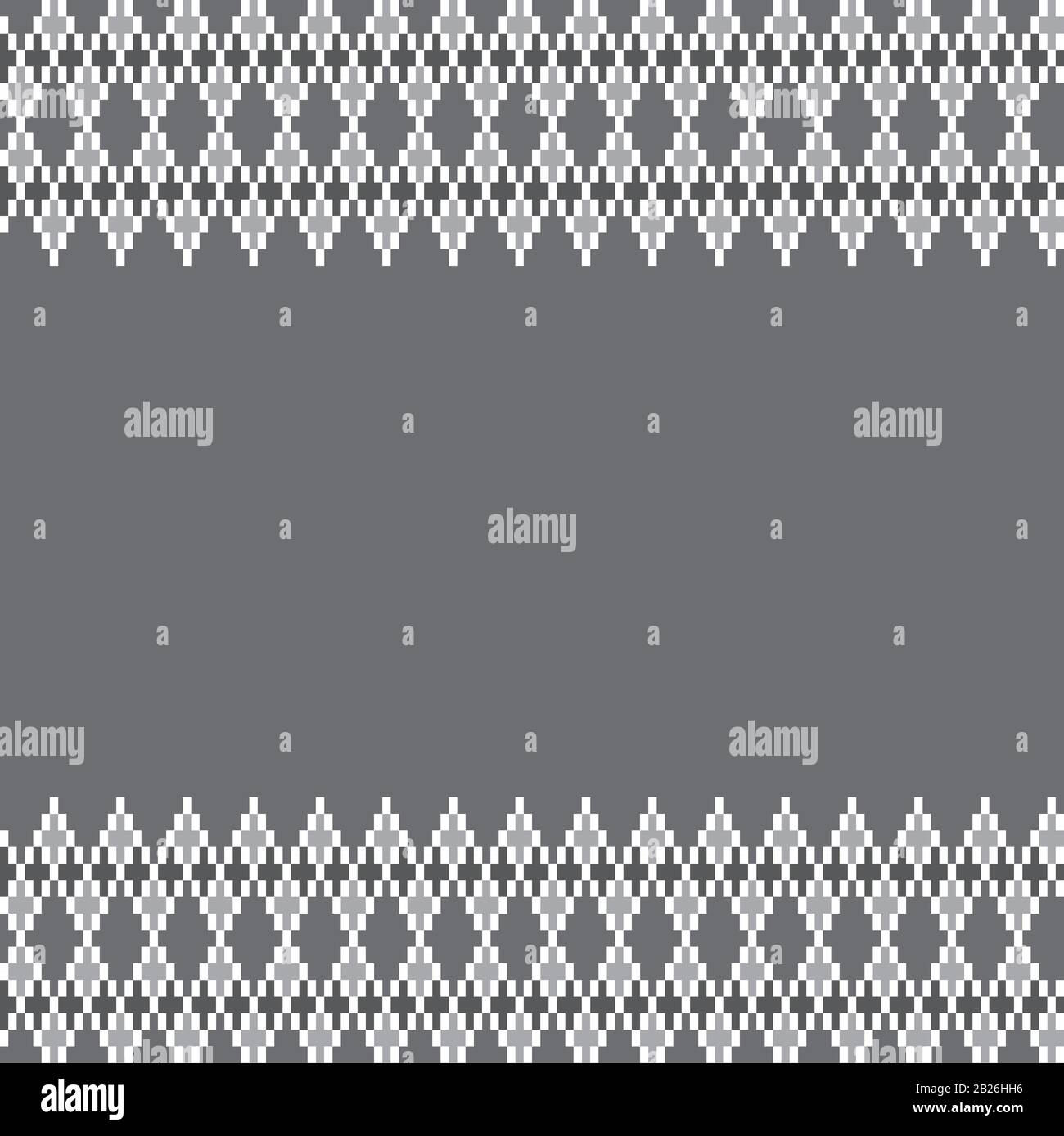 Argyle Geometric Border Template - This is an argyle border template ...