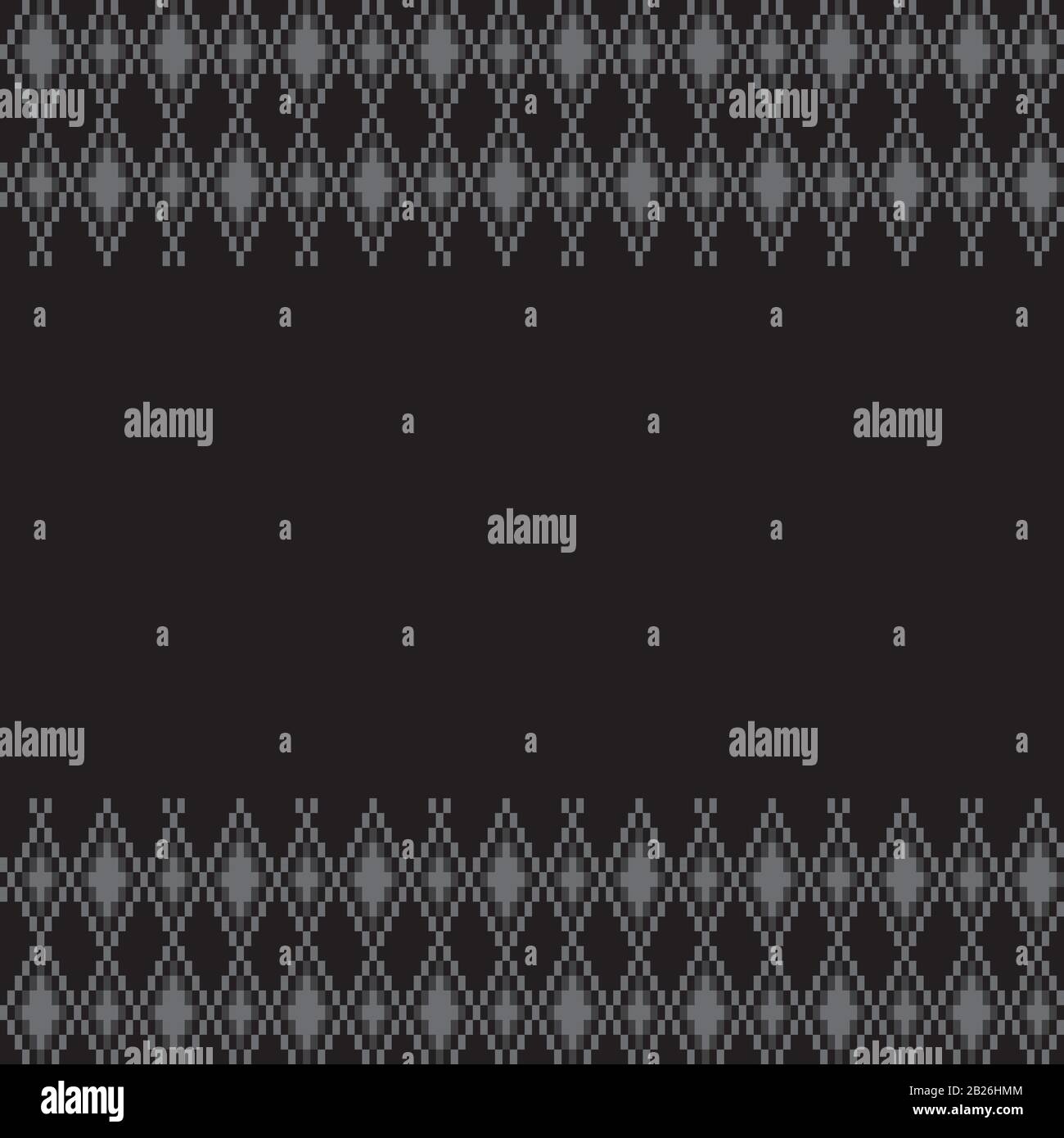 Argyle Geometric Border Template - This is an argyle border template ...