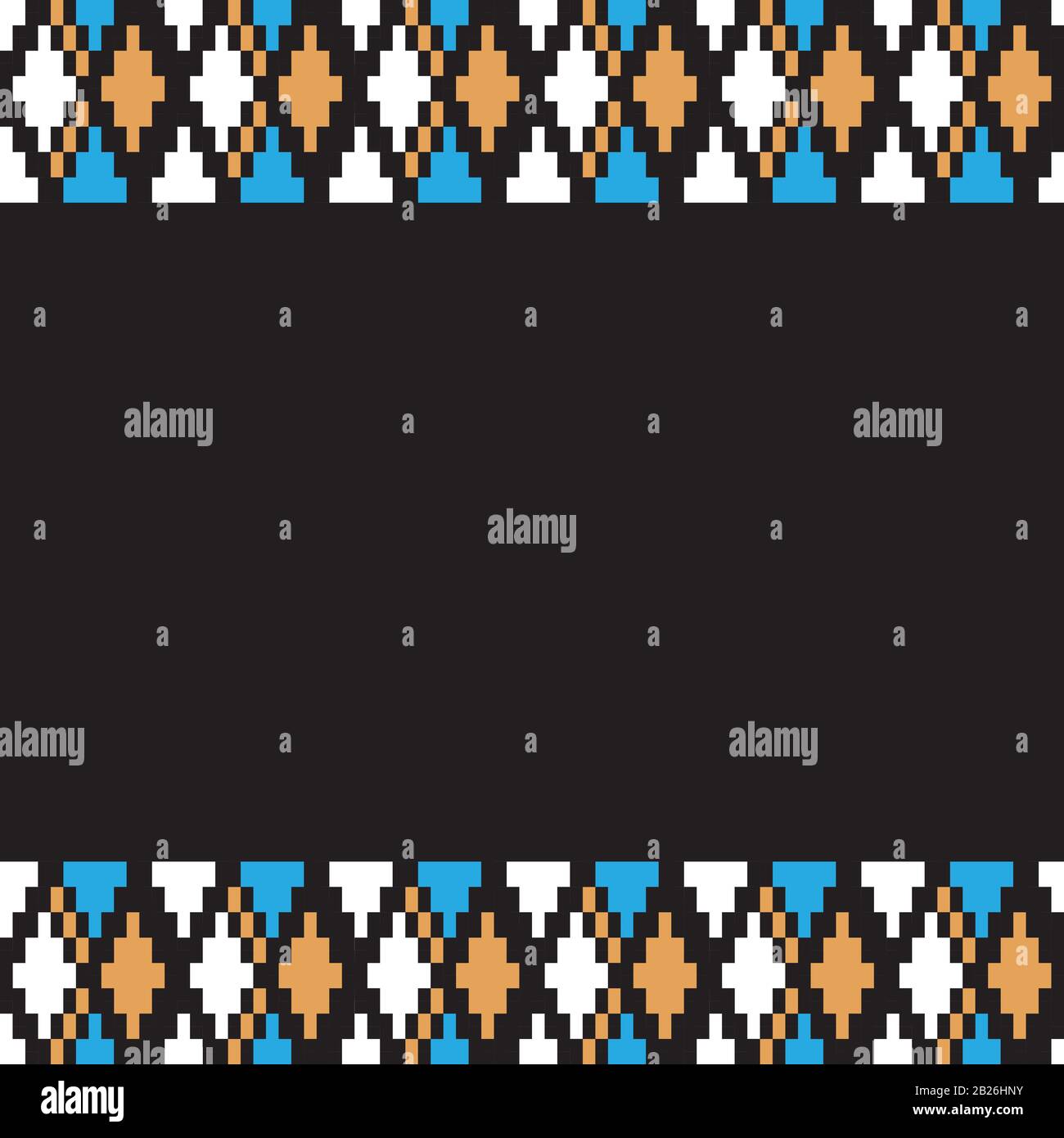 Argyle Geometric Border Template - This is an argyle border template ...