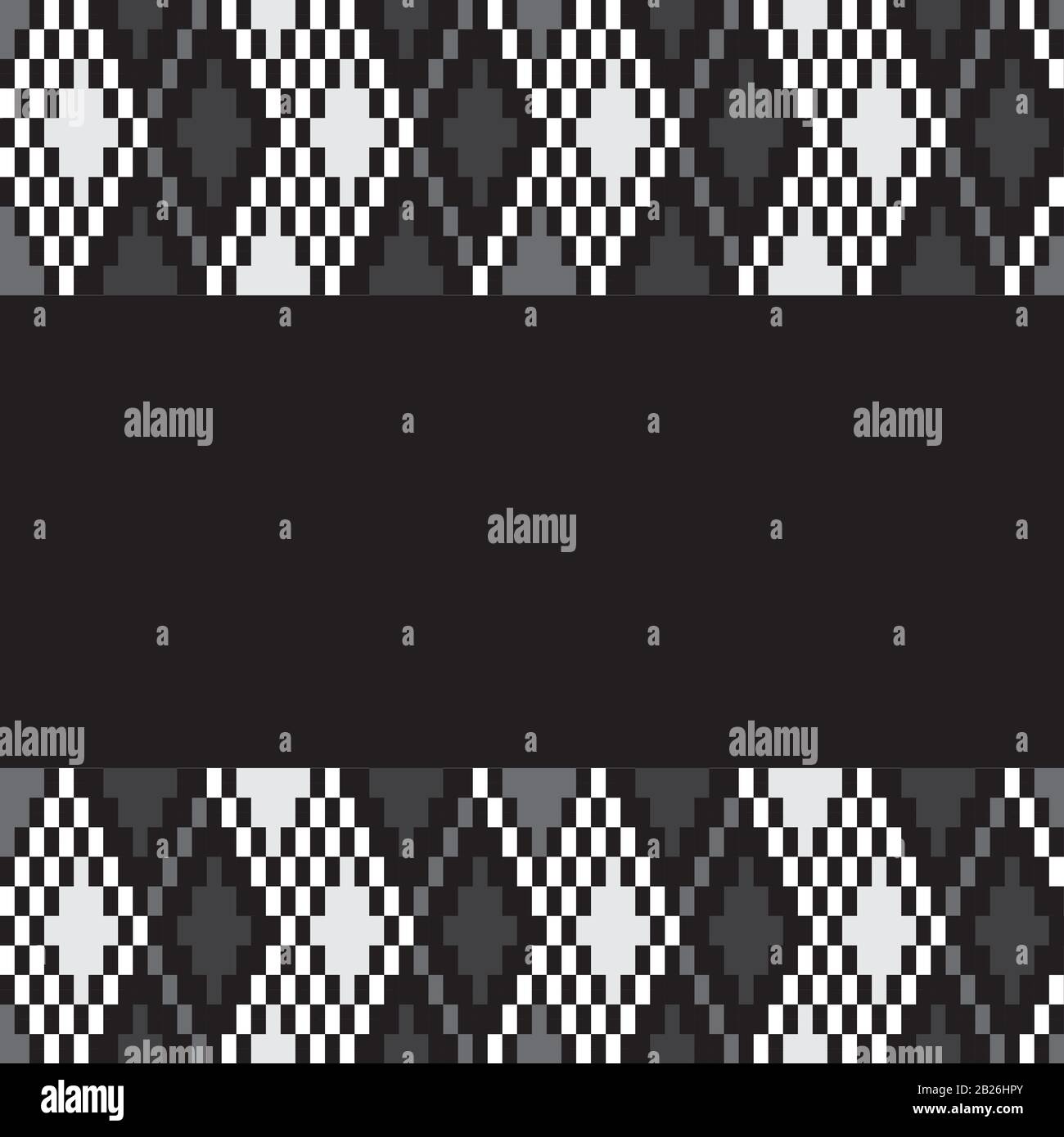 Argyle Geometric Border Template - This is an argyle border template ...