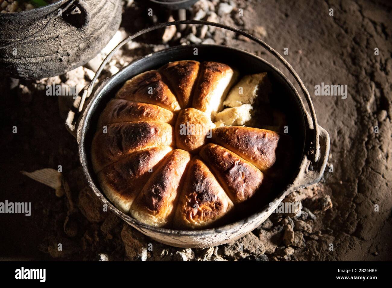 Traditional bread, Basotho village, Sani Top, Lesotho Stock Photo - Alamy